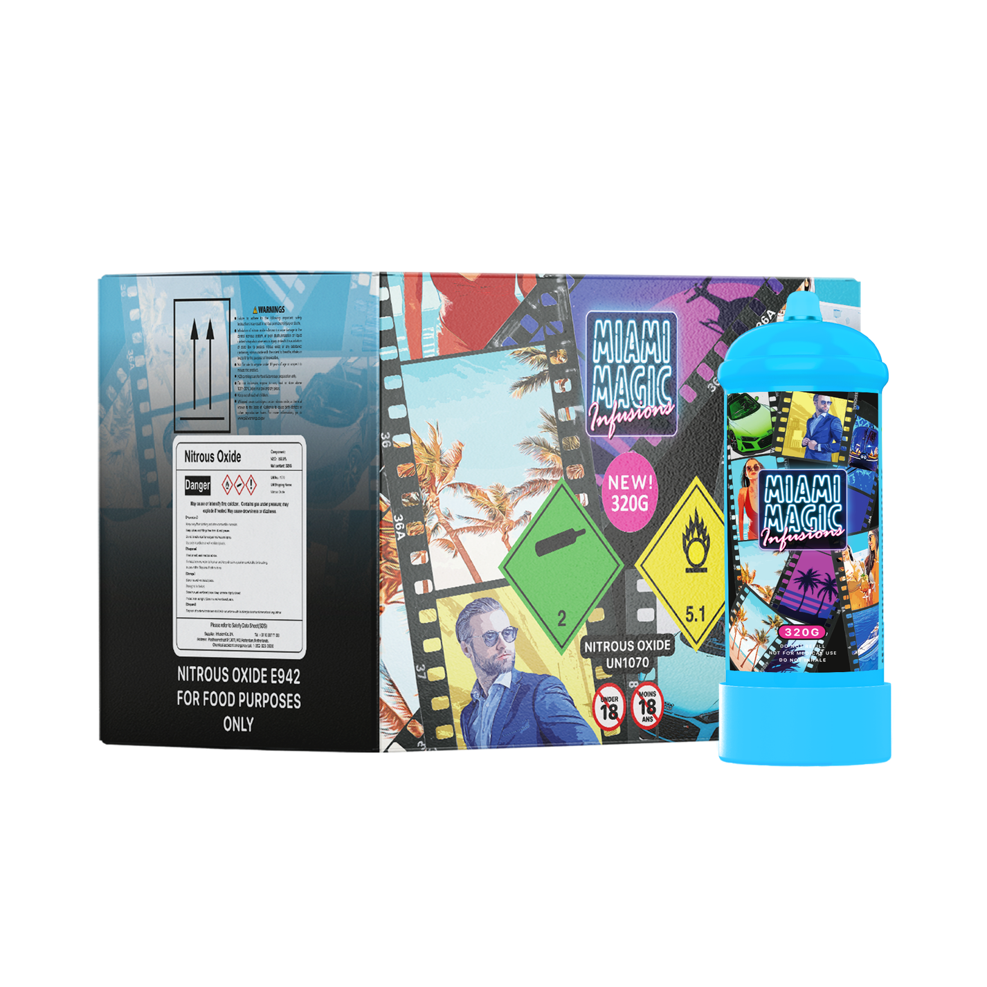 Buy Miami Magic Infusions 320g N2O Cylinder